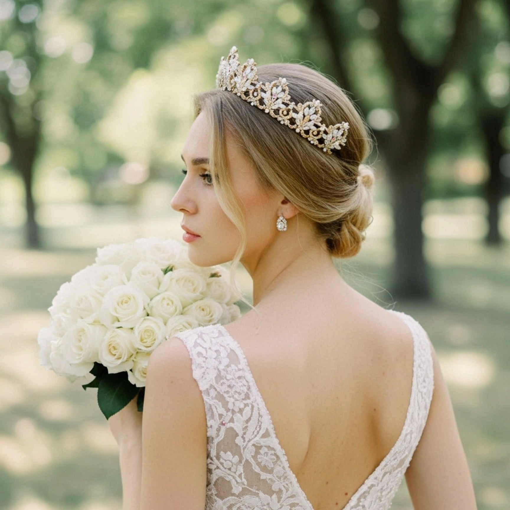 Ashton Tiara – Antique Gold – Treasures by Agnes